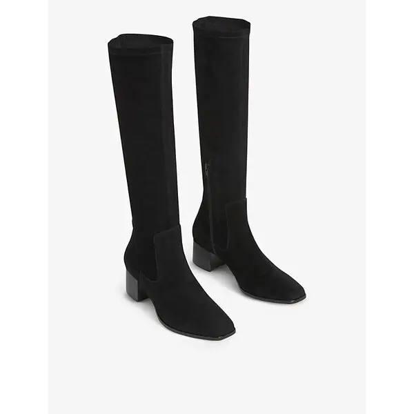 Whistles Blair Zipped Suede Knee-high Boots