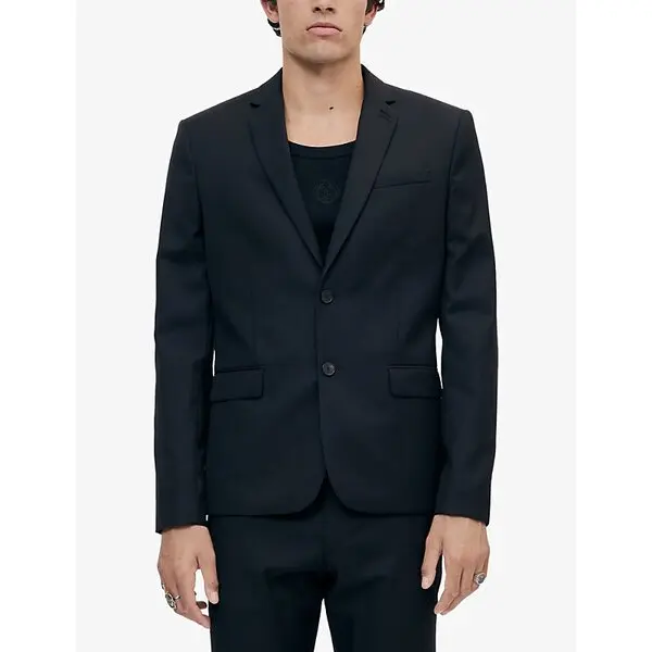 The Kooples Single-breasted Slim-fit Wool Suit Jacket