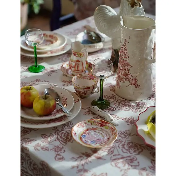 ANNA + NINA Whimsical Rose Cotton Tablecloth