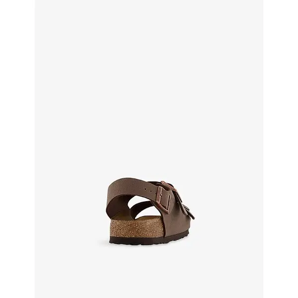 BIRKENSTOCK Milano Buckle-embellished Faux-leather Sandals - Mocha