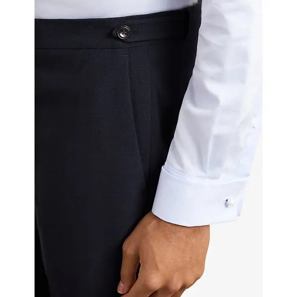 REISS Belmont Slim-fit Stretch Wool-blend Trousers