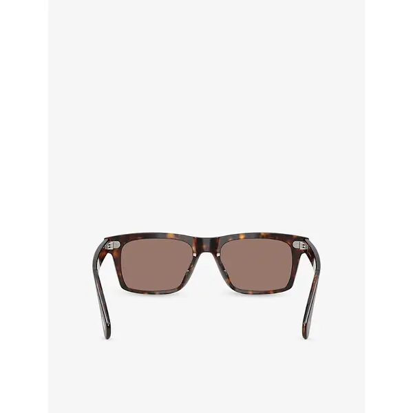 Oliver Spencer Rectangle-frame Tortoiseshell Acetate Sunglasses