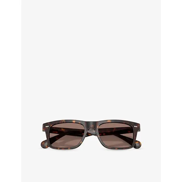 Oliver Spencer Rectangle-frame Tortoiseshell Acetate Sunglasses
