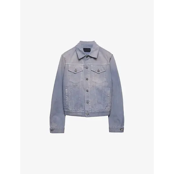 Prada Logo-embroidered Cotton Gabardine Jacket