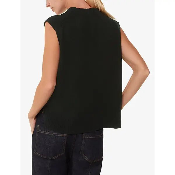 Whistles Round-neck Wool Sweater Vest