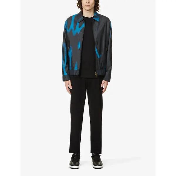 Paul Smith Zebra-embroidered Crewneck Cotton T-shirt - Black