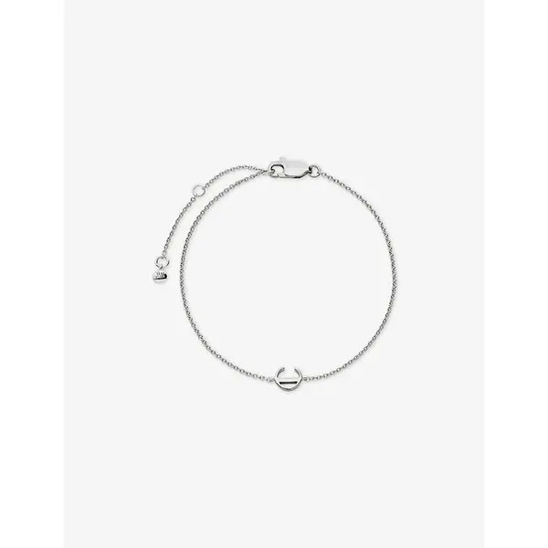 Monica Vinader Sterling Initial Charm Bracelet - Silver