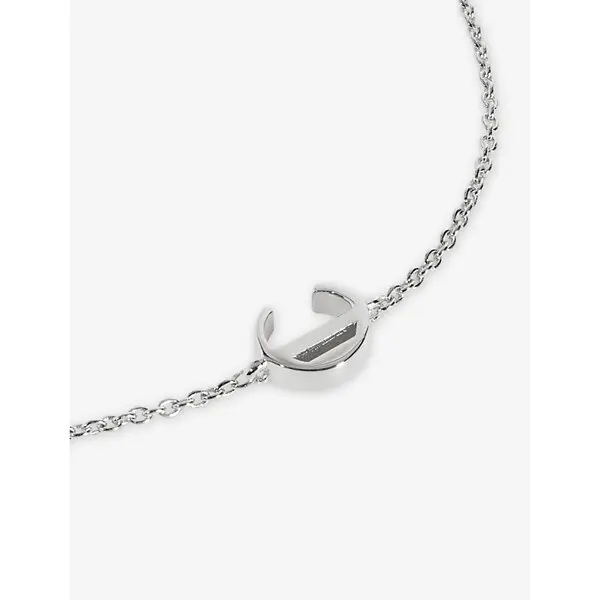 Monica Vinader Sterling Initial Charm Bracelet - Silver