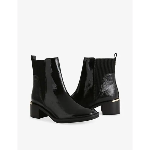 Carvela Liberty Patent-leather Heeled Ankle Boots
