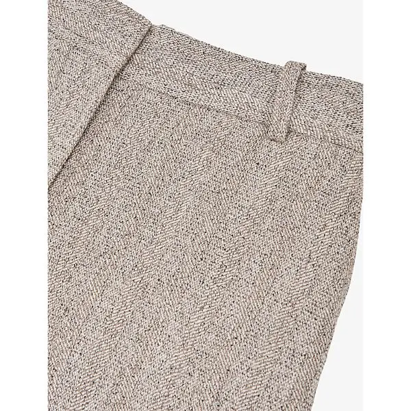 REISS Isla Wide-leg Stretch-woven Trousers