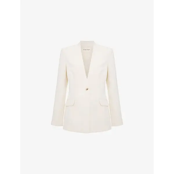 PHASE EIGHT Single-breasted Stretch-twill Blazer