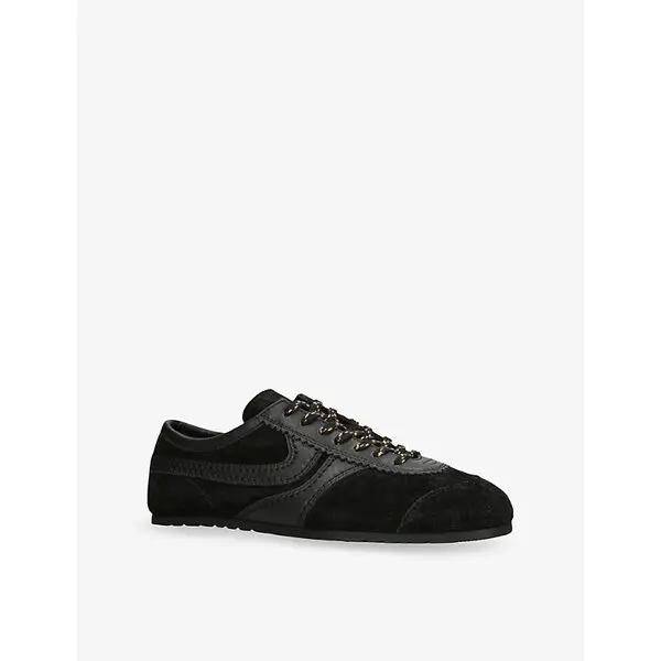 Dries Van Noten Dustin Suede Trainers - Black