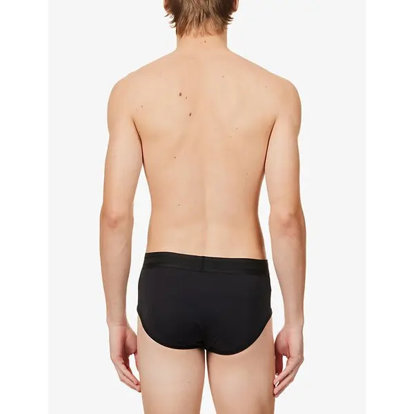 CHE Elasticated-waistband Pack Of Three Stretch-woven Briefs