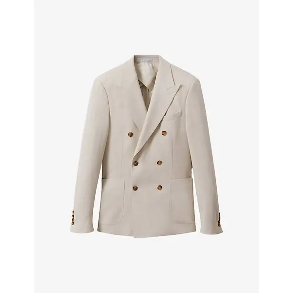 REISS Belmont Slim-fit Stretch Woven-blend Blazer
