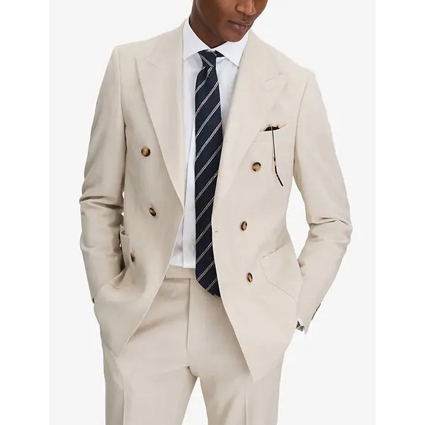 REISS Belmont Slim-fit Stretch Woven-blend Blazer