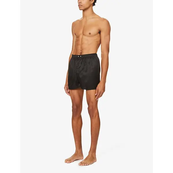 Derek Rose Woburn Regular-fit Silk Boxers