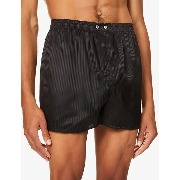 Derek Rose Woburn Regular-fit Silk Boxers