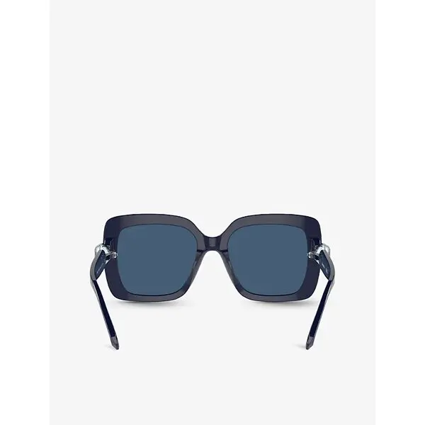 SWAROVSKI Sk6001 Square-frame Acetate Sunglasses - Blue