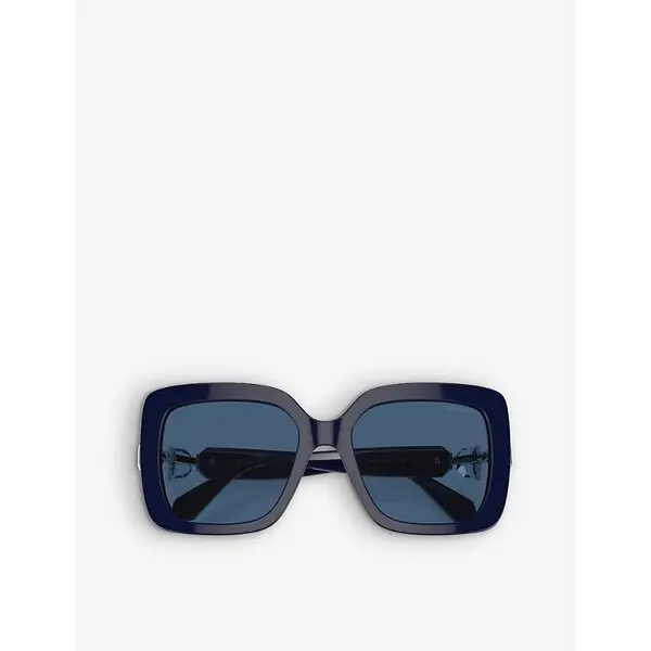SWAROVSKI Sk6001 Square-frame Acetate Sunglasses - Blue