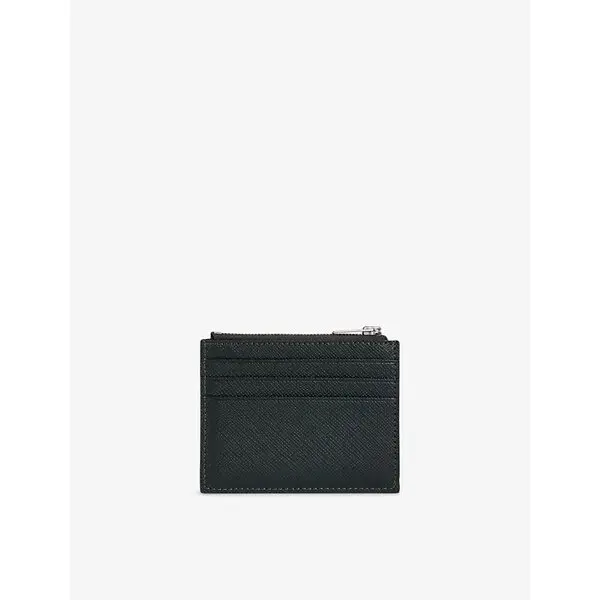 Sandro Branded Reconstituted Leather Card Holder