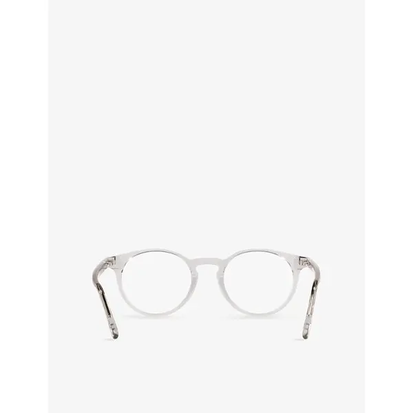 TOM FORD Ft5557 Round Frame Acetate Eyeglasses - Grey