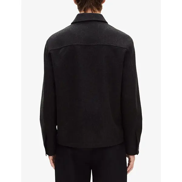 The Kooples Chest-pocket Wool-blend Jacket
