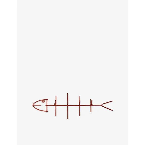 THE CONRAN SHOP Fish Hook Steel Wall Hanger 60cm - Red