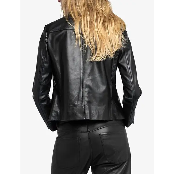 Zadig&Voltaire Liam Four-pocket Leather Jacket - Noir