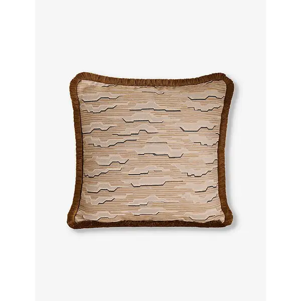 SOHO HOME Cloud Jacquard-pattern Square Woven Cushion 50cm X 50cm - Multi