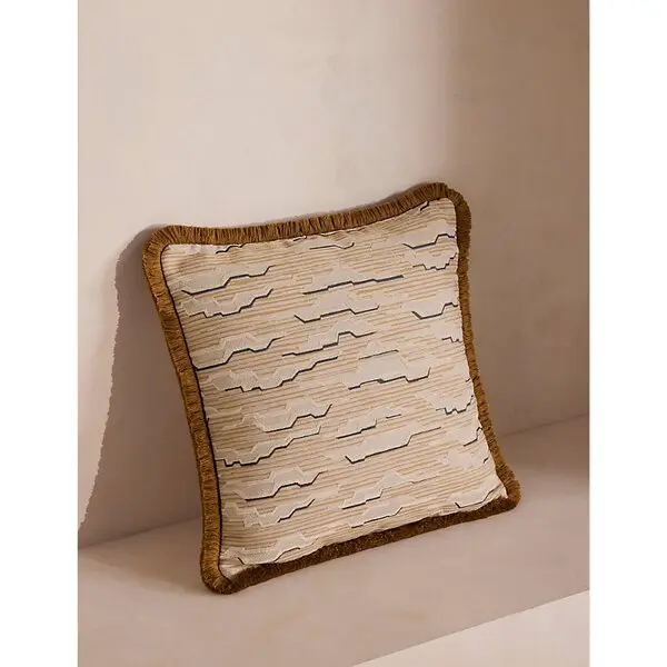 SOHO HOME Cloud Jacquard-pattern Square Woven Cushion 50cm X 50cm - Multi