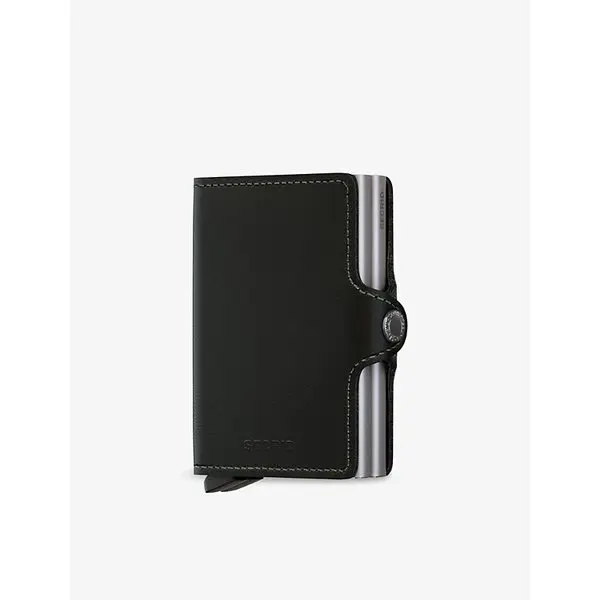 SECRID Twinwallet Aluminium And Leather Wallet - Black
