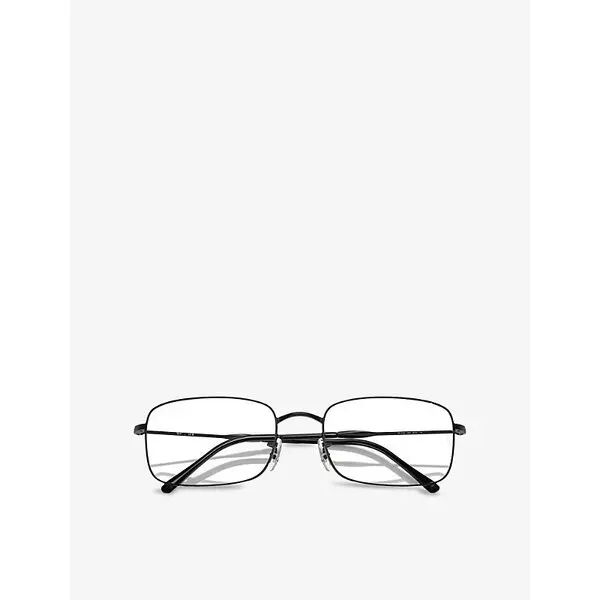 Ray-ban Rectangular Metal Optical Glasses - Black