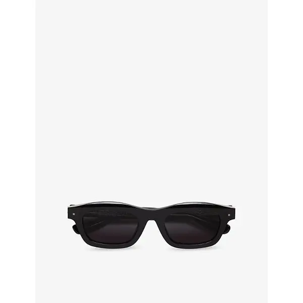 RETROSUPERFUTURE Max Oval-frame Acetate Sunglasses - Black