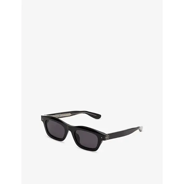 RETROSUPERFUTURE Max Oval-frame Acetate Sunglasses - Black