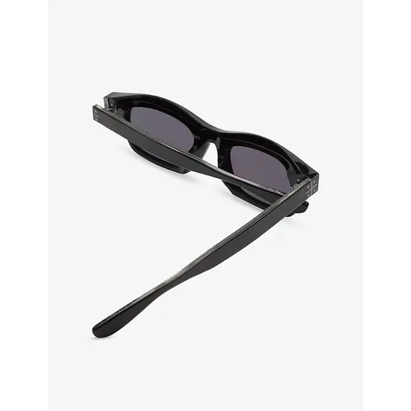 RETROSUPERFUTURE Max Oval-frame Acetate Sunglasses - Black