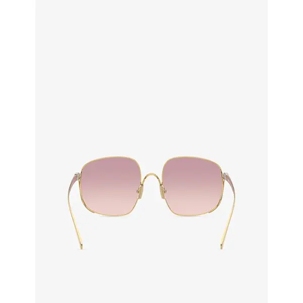 Miu Miu Mu A57s Square-frame Metal Sunglasses
