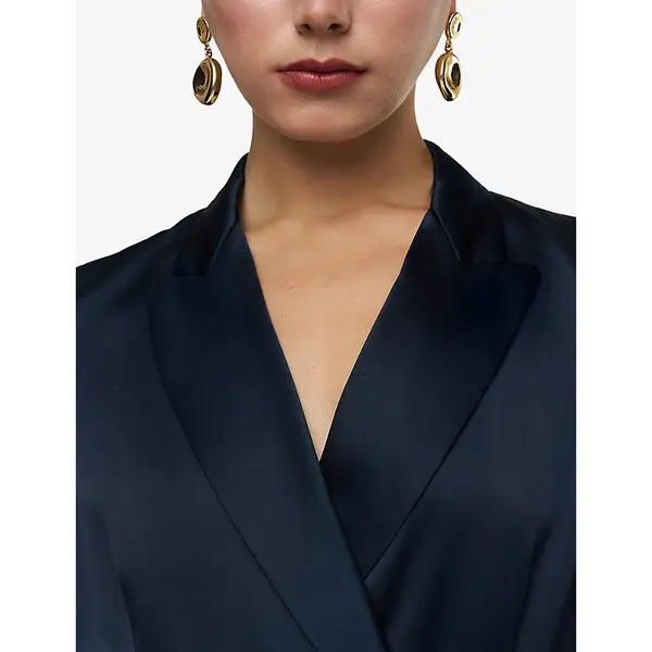 JOSEPH Archer Silk-satin Jacket