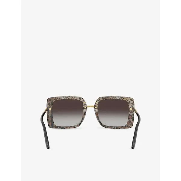 Dolce & Gabbana Dg4491 Square-frame Sunglasses - Black