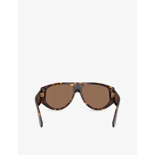 Dolce & Gabbana Pilot-frame Acetate Sunglasses - Brown
