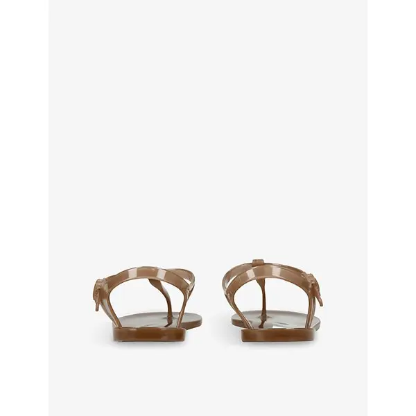 Christopher Esber T-bar Pvc Flat Sandals - Taupe