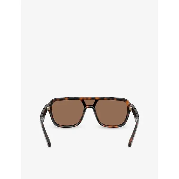 Burberry Aviator-frame Tortoiseshell Acetate Sunglasses