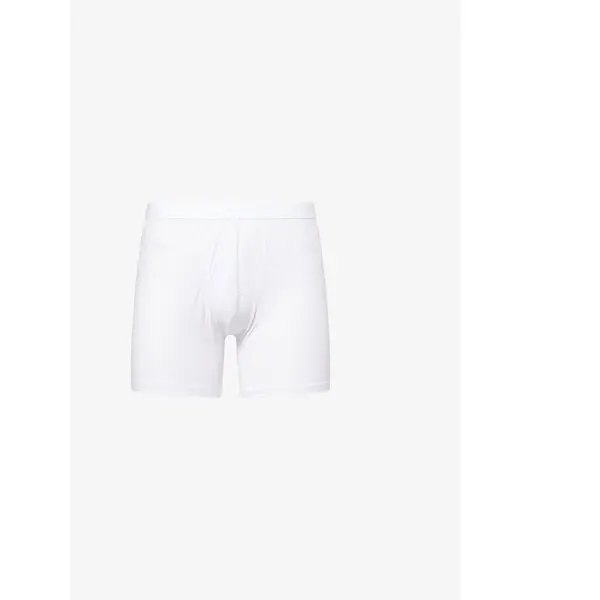 Derek Rose Jack Slim-fit Pima-cotton Trunks - White