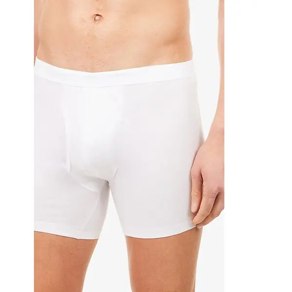 Derek Rose Jack Slim-fit Pima-cotton Trunks - White