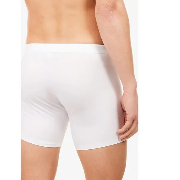 Derek Rose Jack Slim-fit Pima-cotton Trunks - White