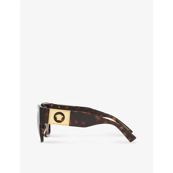 Versace Ve4437u Pillow Frame Acetate Sunglasses - Brown