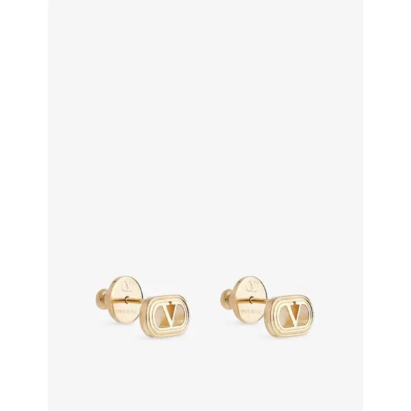 Valentino Garavani Ovalette Metal Stud Earrings