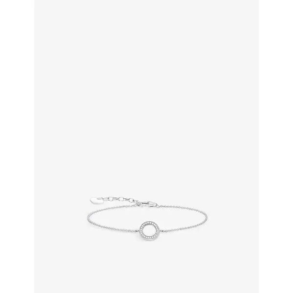 THOMAS SABO Circle Sterling Silver And Zirconia Bracelet - White