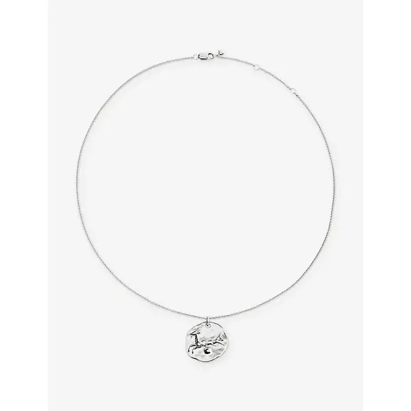 Monica Vinader Capricorn Zodiac Sterling Pendant Necklace - Silver