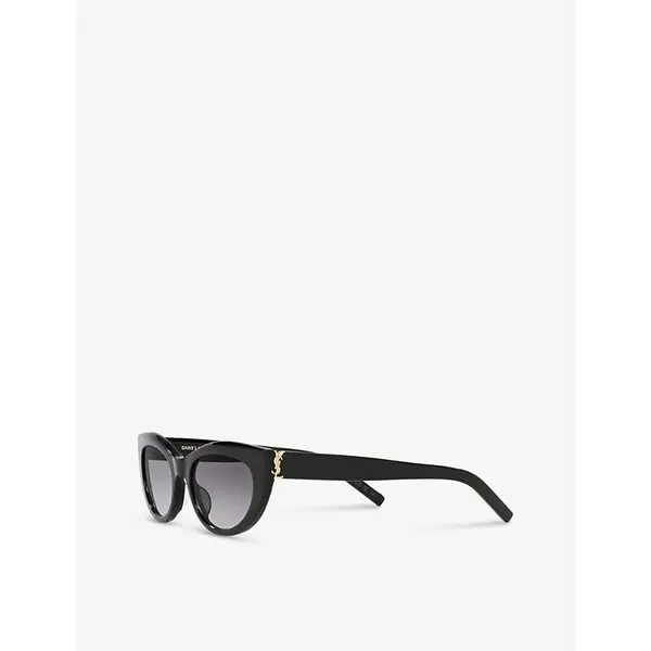 Saint Laurent Oval Frame Acetate Sunglasses