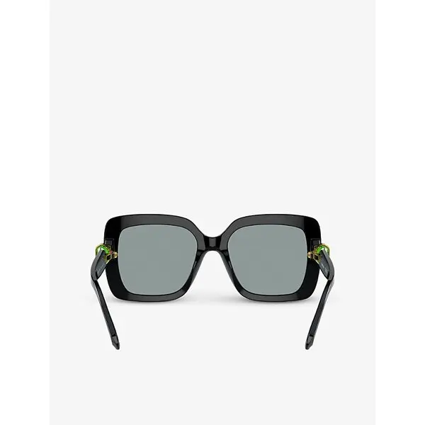 SWAROVSKI Sk6001 Square-frame Acetate Sunglasses - Black